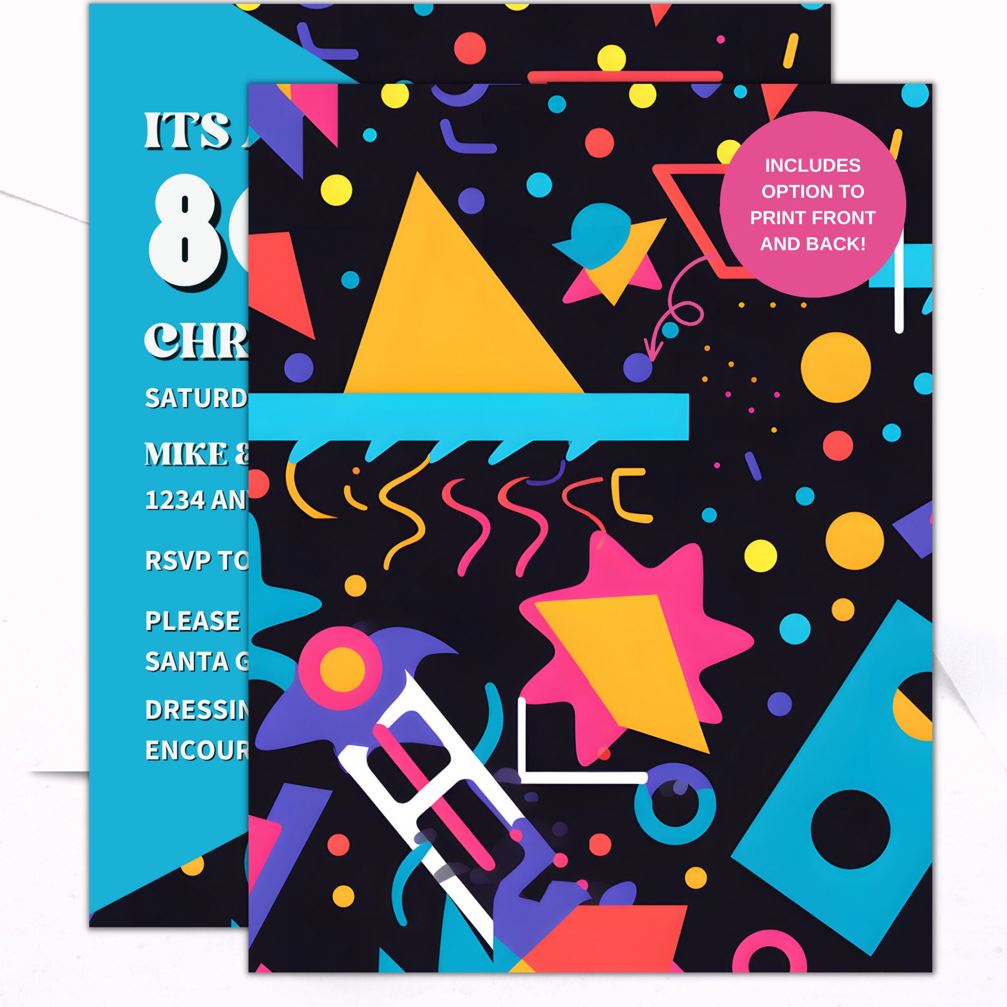 80's Christmas Party Invitation, Themes Christmas Party, 80's Holiday ...