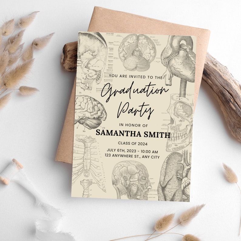 Medical Graduation Invitation, Med School Invite, 2024 College ...