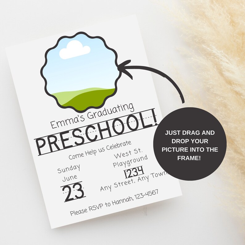 Preschool Graduation Invitation Girl, Preschool Graduation Invite ...