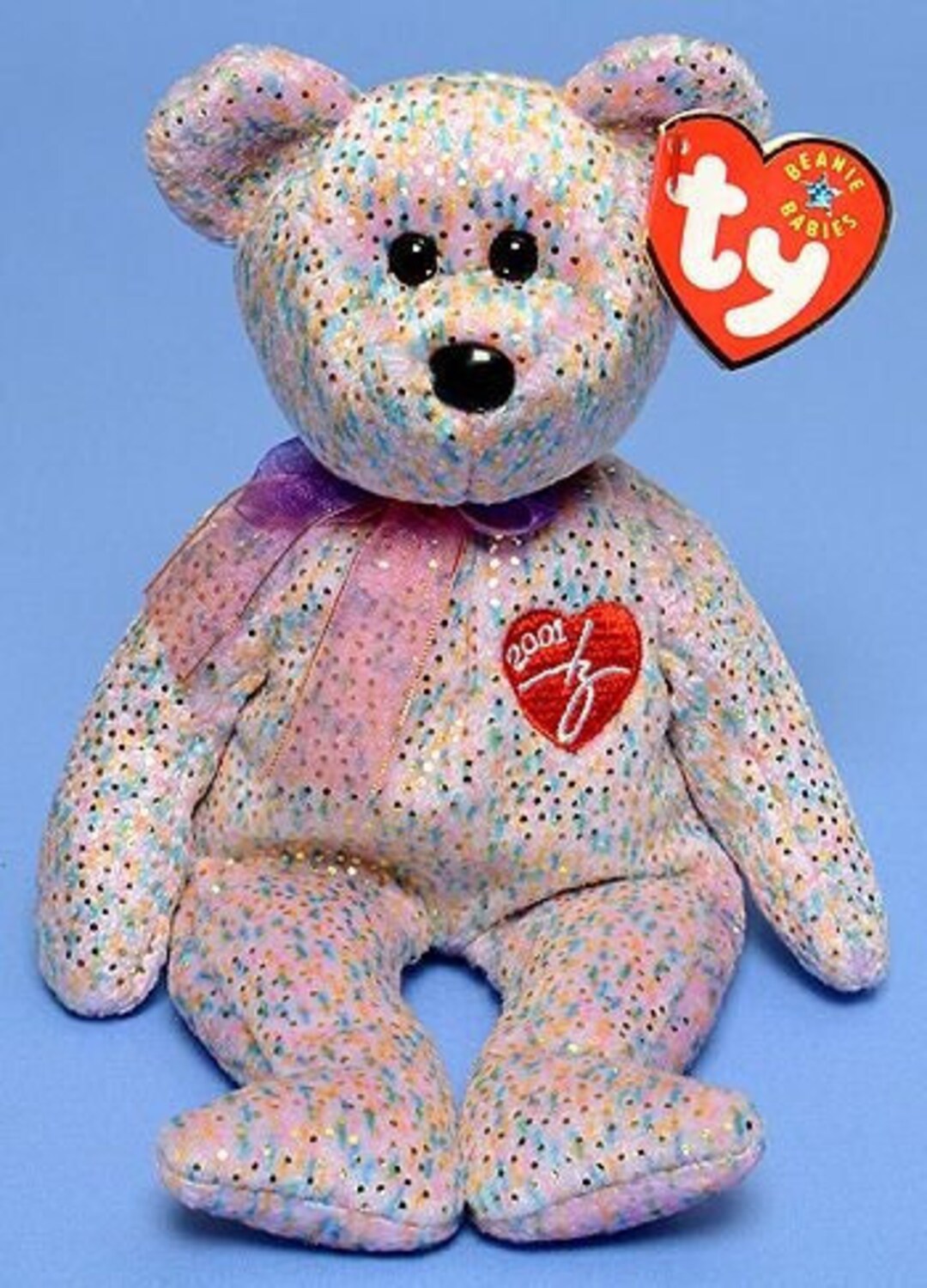 Vintage Stuffed Animal Plushies, TY Beanie Baby 2001 SIGNATURE BEAR 8.5 ...