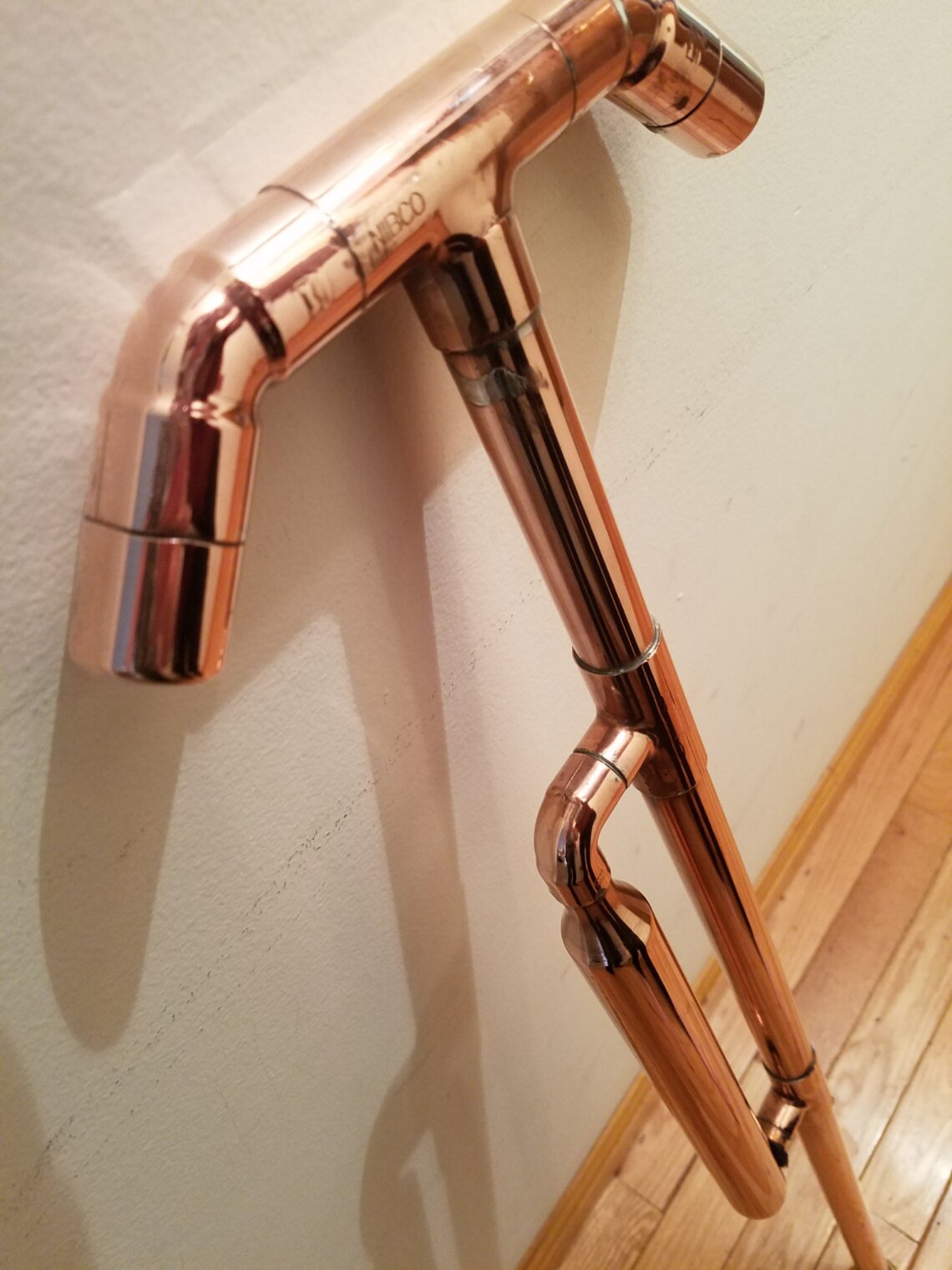 Steampunk hard-copper pipe cane | Etsy