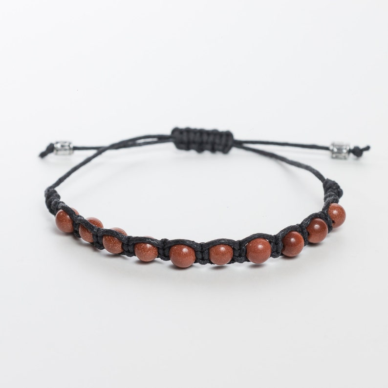 Sunstone Bracelet Men, Healing Bracelet Men , Men's Gemstone Shamballa ...