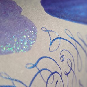 Iridescent Purple Acrylic Ink: "vapor Wavelength" Shimmer Paint ...