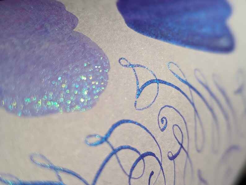 Iridescent Purple Acrylic Ink: "vapor Wavelength" Shimmer Paint ...