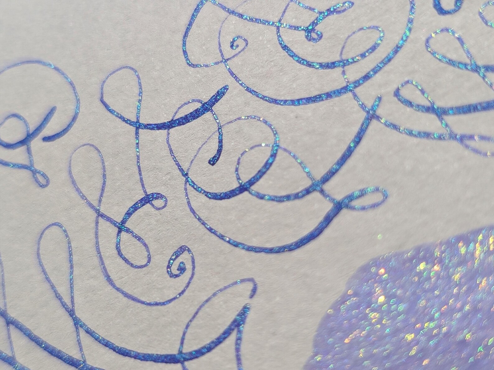 Iridescent Purple Acrylic Ink: "vapor Wavelength" Shimmer Paint ...