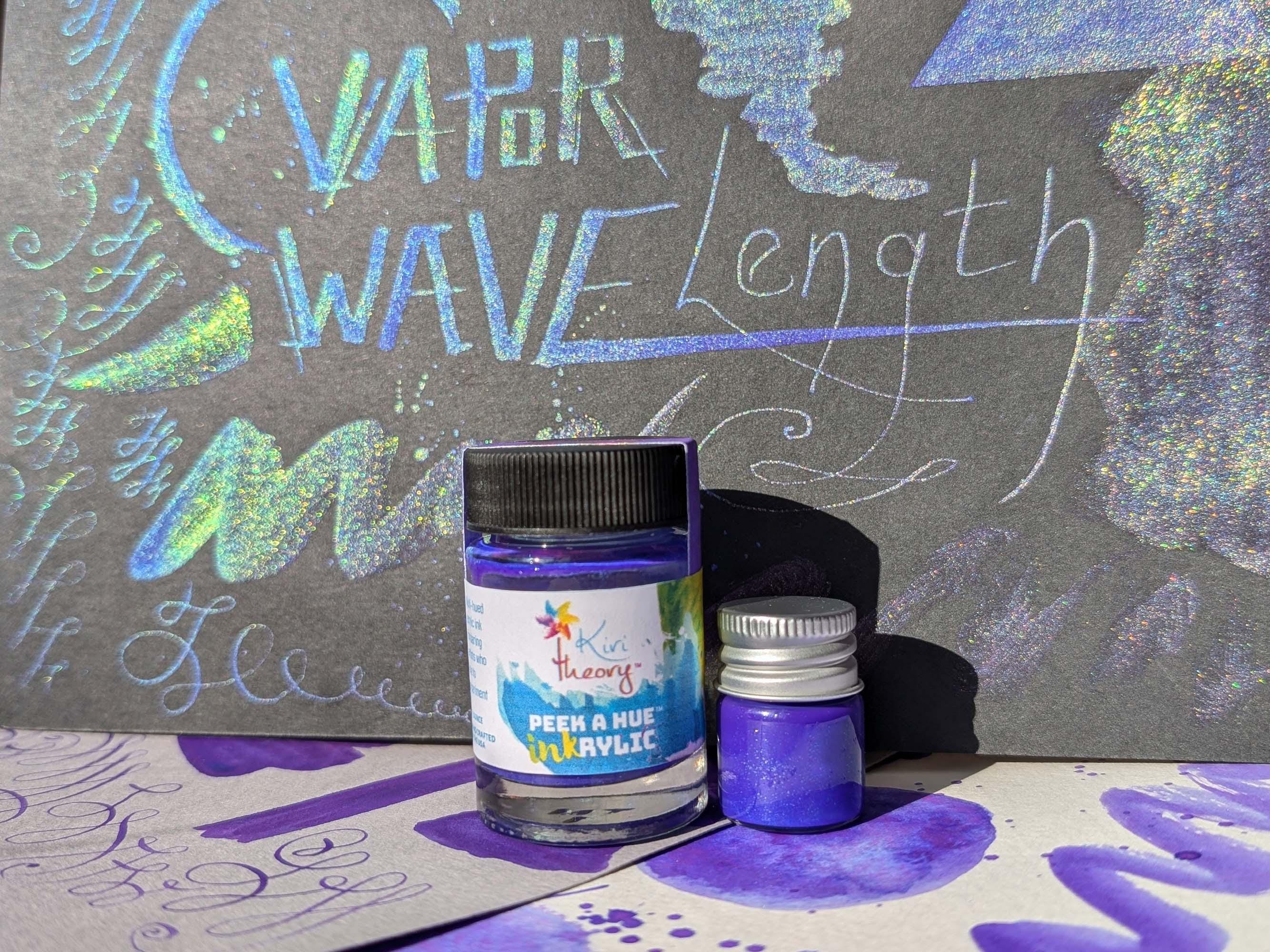 Iridescent Purple Acrylic Ink: "vapor Wavelength" Shimmer Paint ...