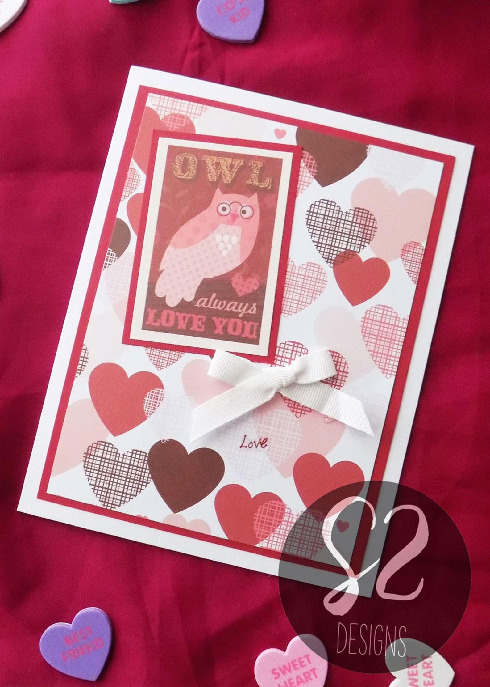 Handmade Owl Always Love You Valentines Card - Etsy