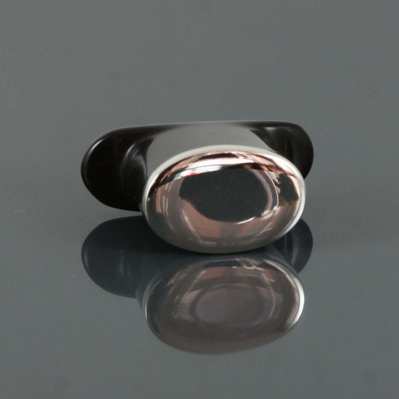 Delrin Oval Labret Plug Sterling Silver Cap Handmade to - Etsy