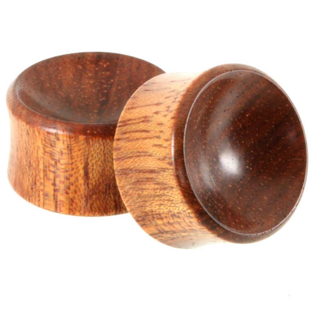 Bloodwood Bowl Plugs | Handmade to Order | Custom Concave Wood Plugs - Etsy