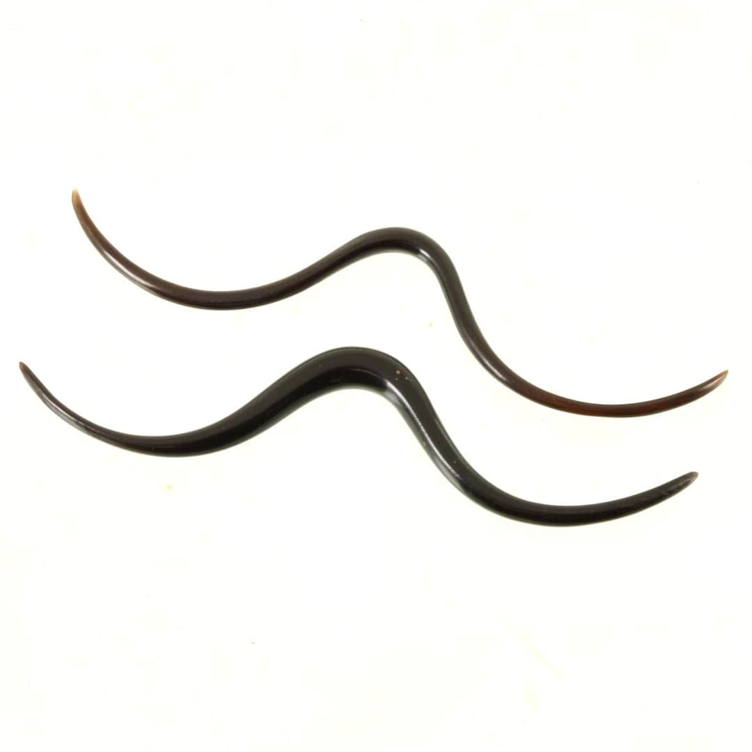 Buffalo Horn Septum Tusk Moustache 1 Piece | 2.5mm (10G) - 3mm (8G ...