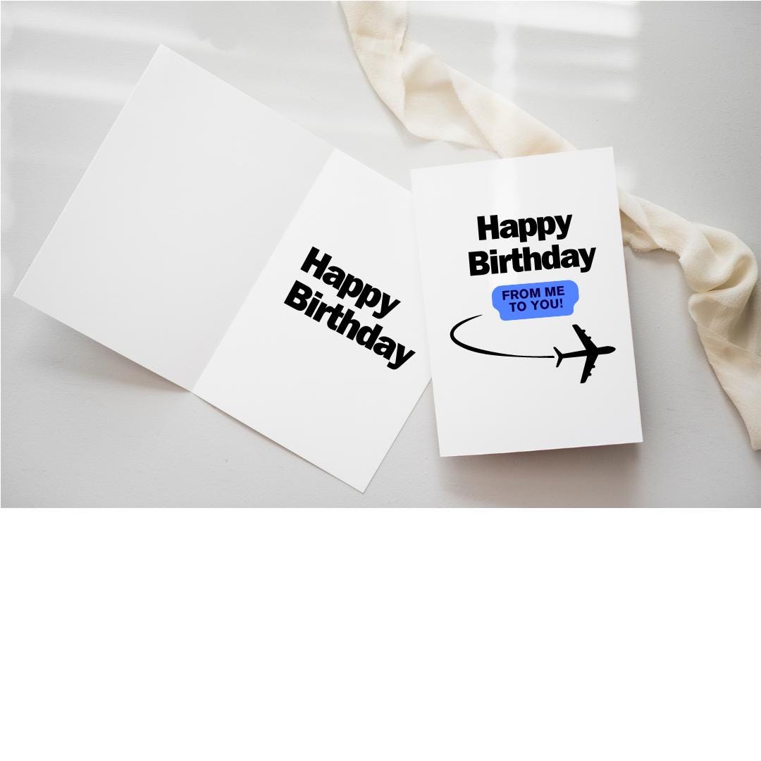 Printable Birthday Card & Envelope Set - 4.5 X 6.25 Inches | Instant ...