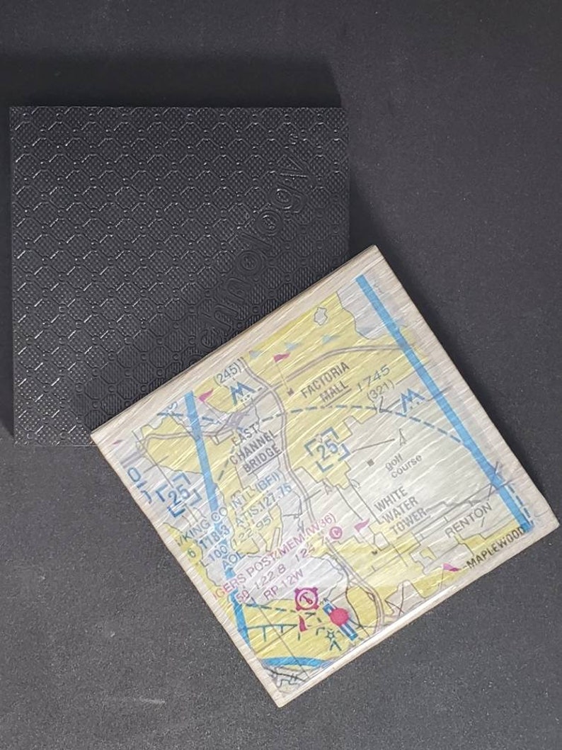 Seattle Sea Aviation Charts Aviation Chart Coasters VFR Charts | Etsy
