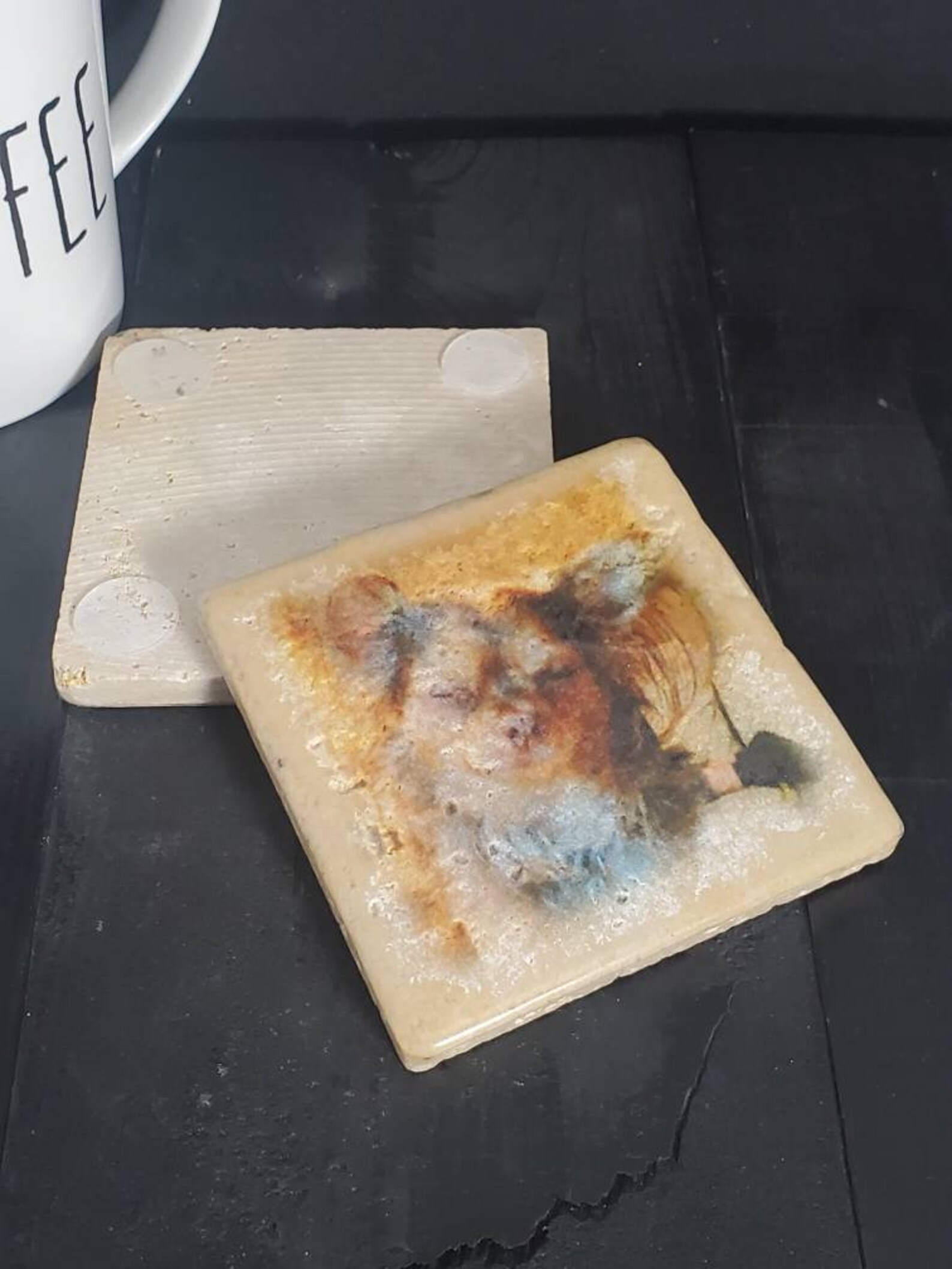 Stone Coasters With Photo Set of 4 Custom Picture Coasters. - Etsy