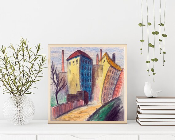 Karl Wiener Austrian Modern Art Urban Art Suburb ready to | Etsy