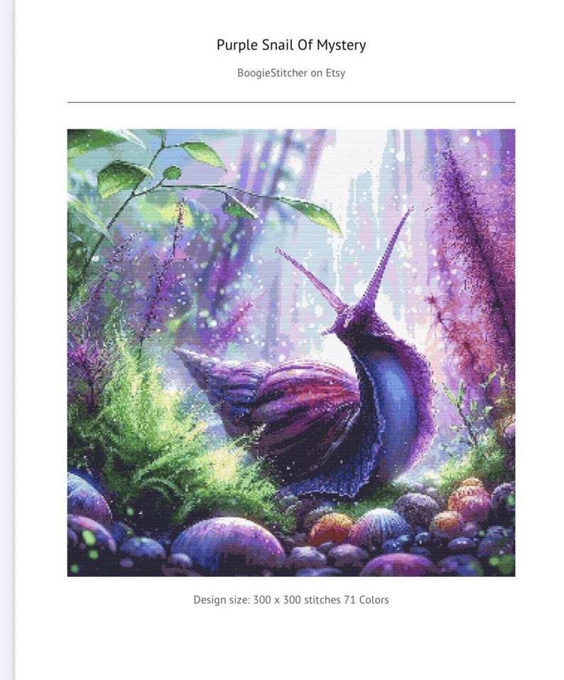 Purple Snail of Mystery - Etsy