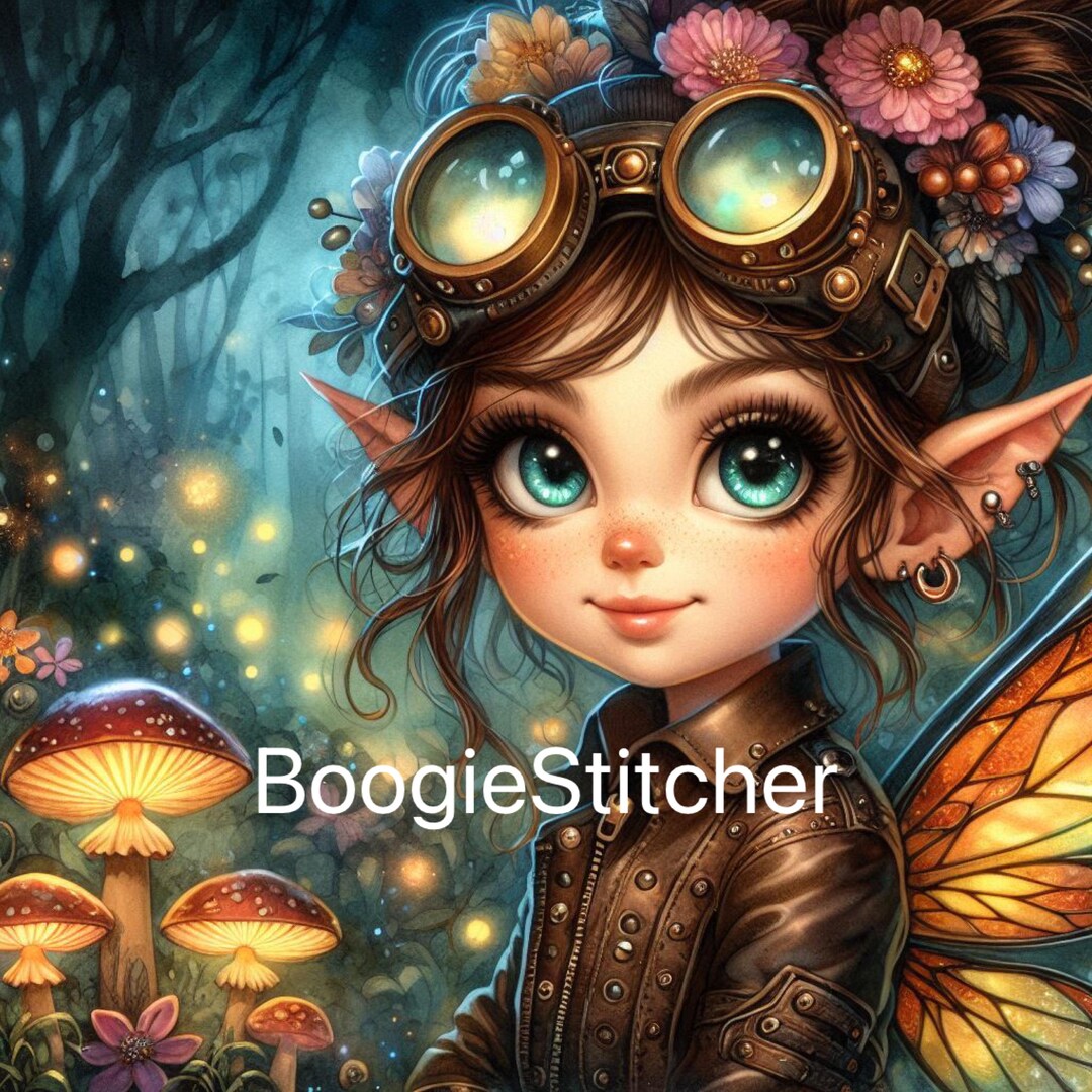 Steampunk Firefly Fairy Cross Stitch Pattern - Etsy