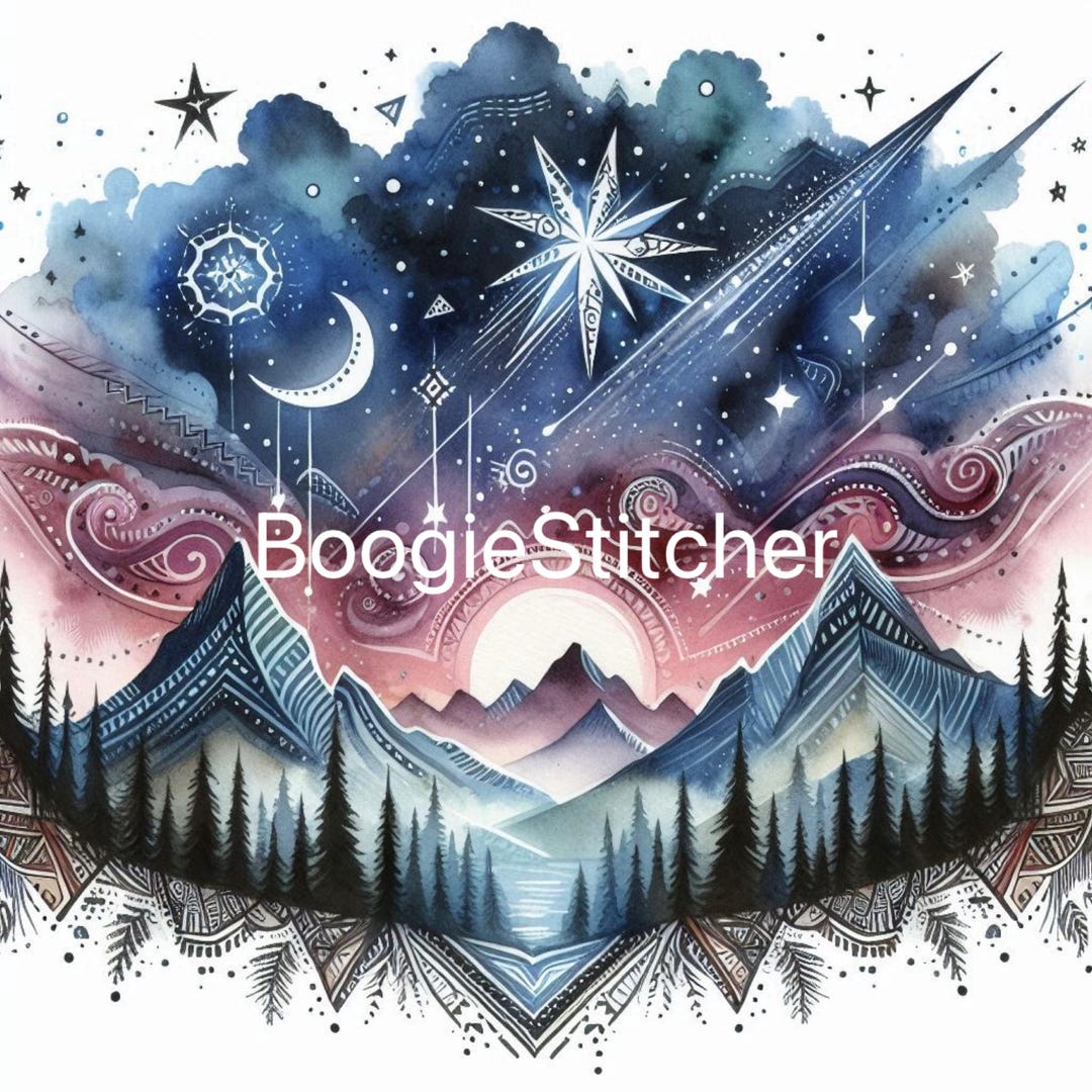 Starfall Mountains - Etsy