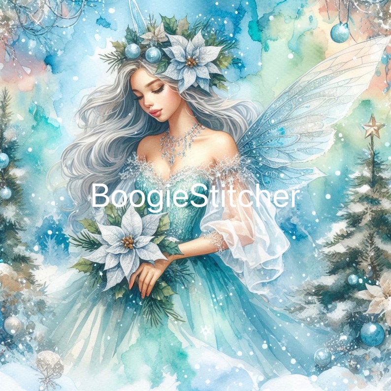 Winter Fairy Cross Stitch Pattern: PDF Download, 85 Colors - Etsy New ...