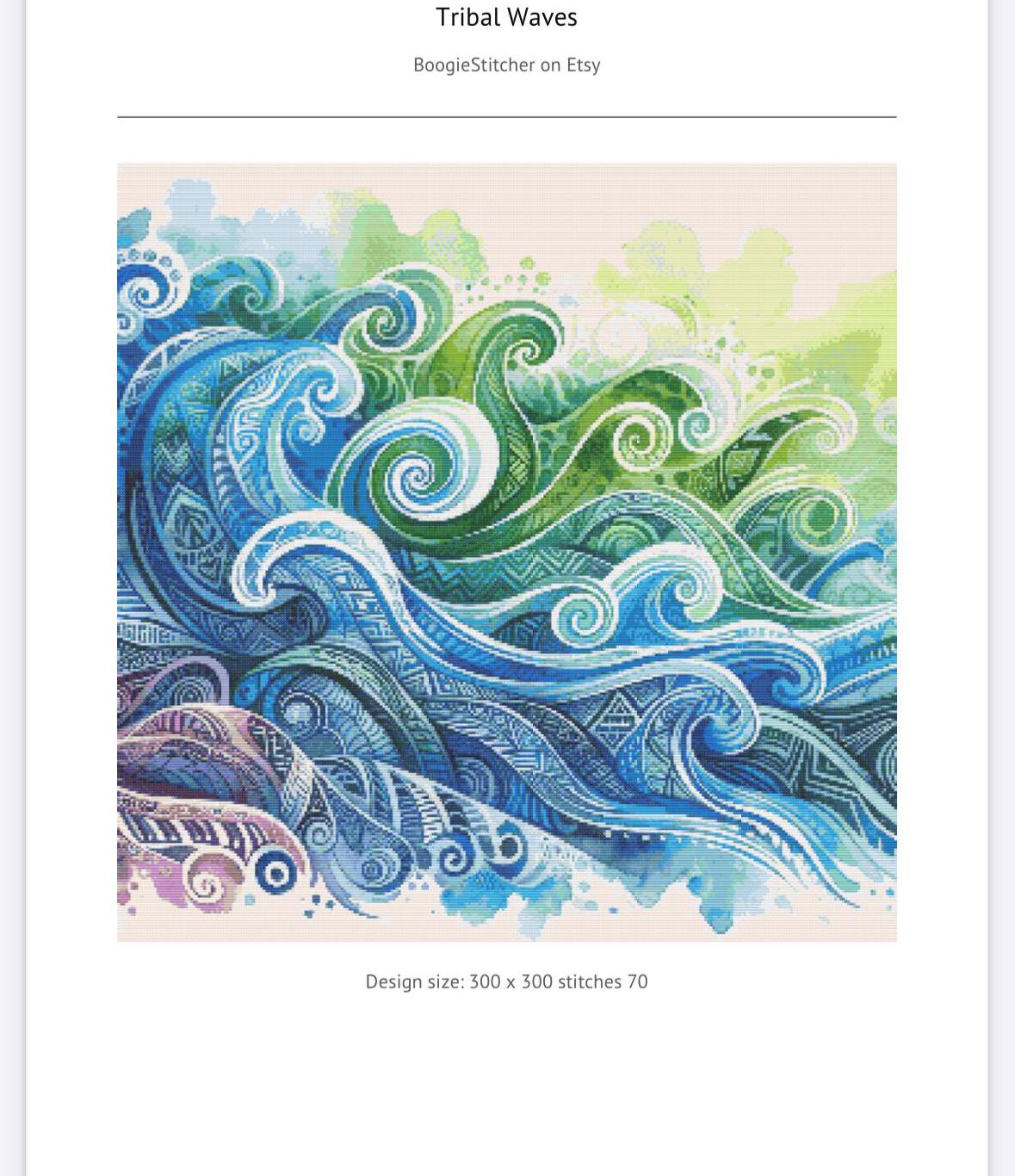 Tribal Waves - Etsy