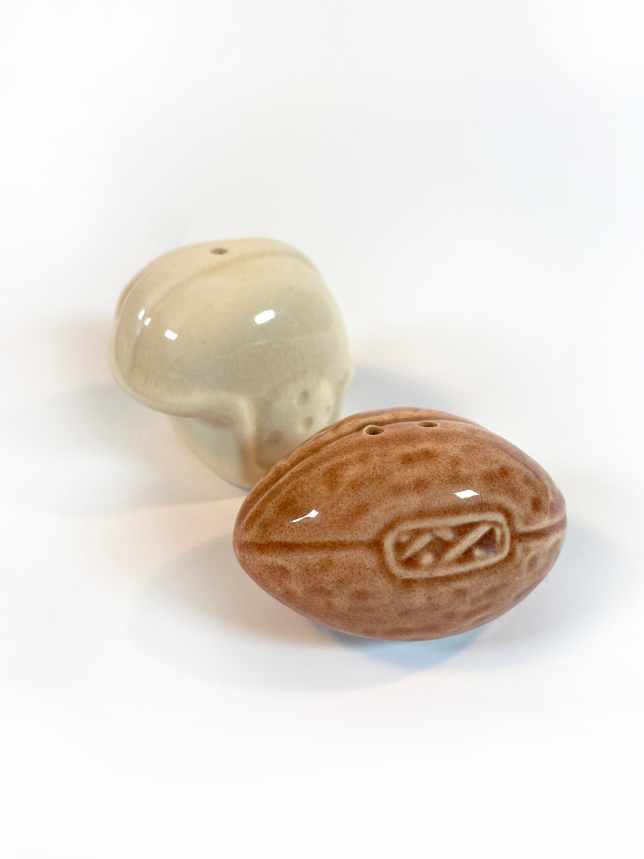 Retro Football and Helmet Salt & Pepper Shakers - Etsy