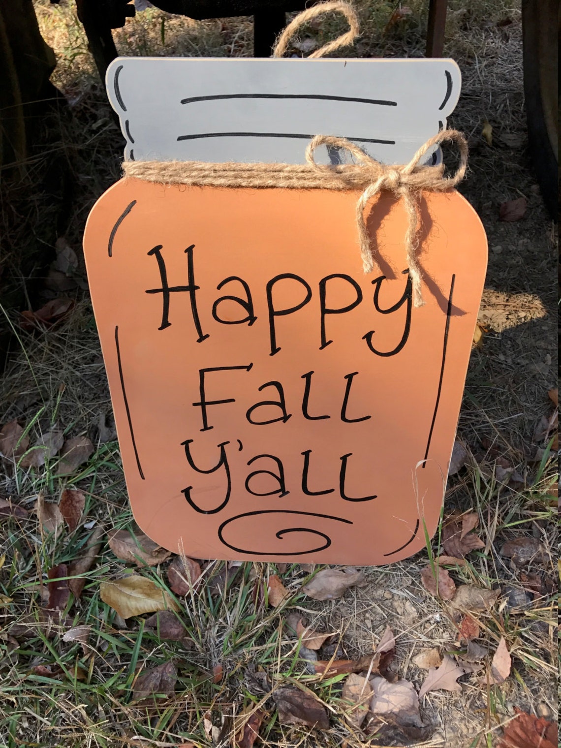 Fall Mason Jar Sign - Etsy