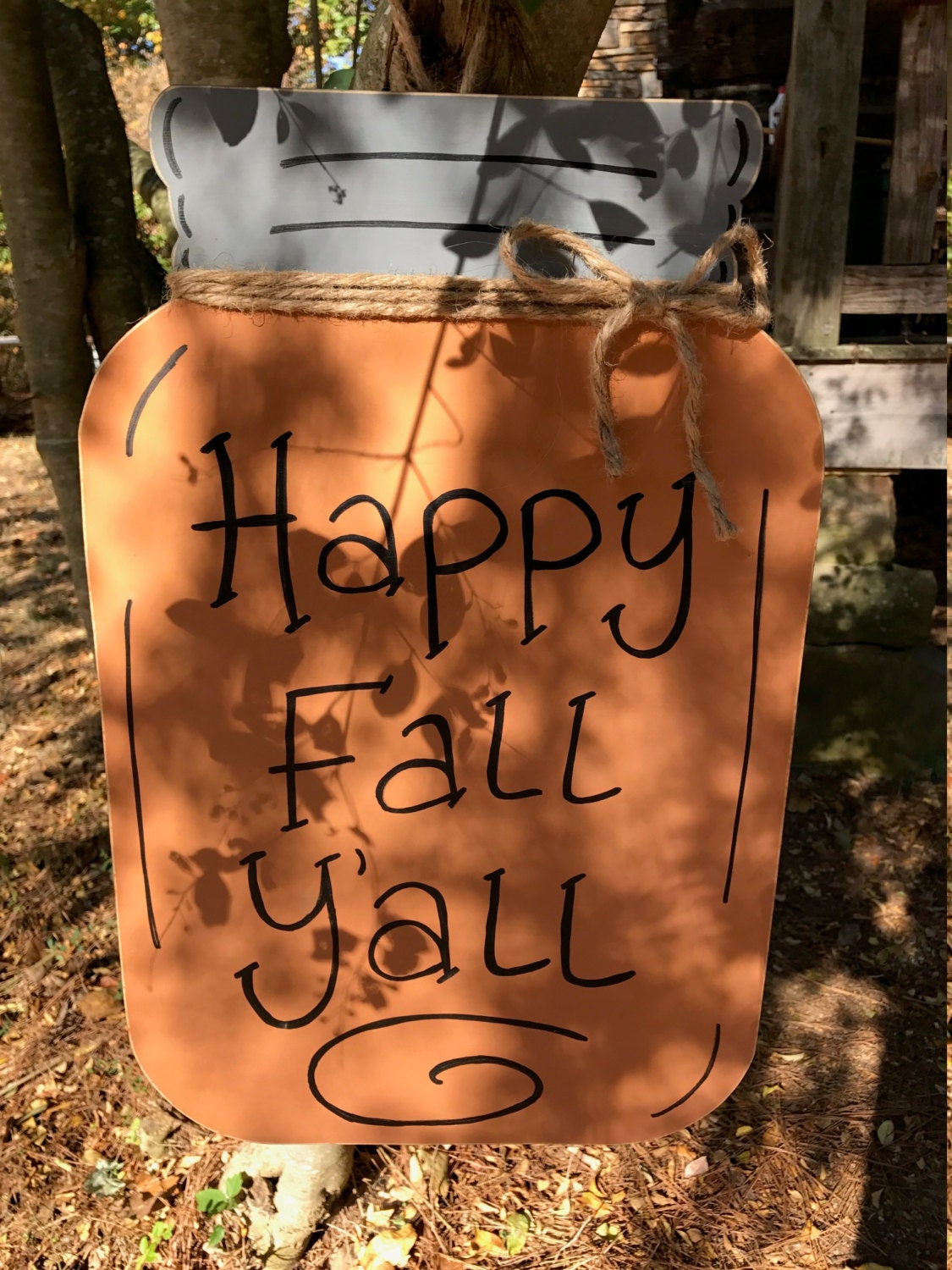 Fall Mason Jar Sign - Etsy