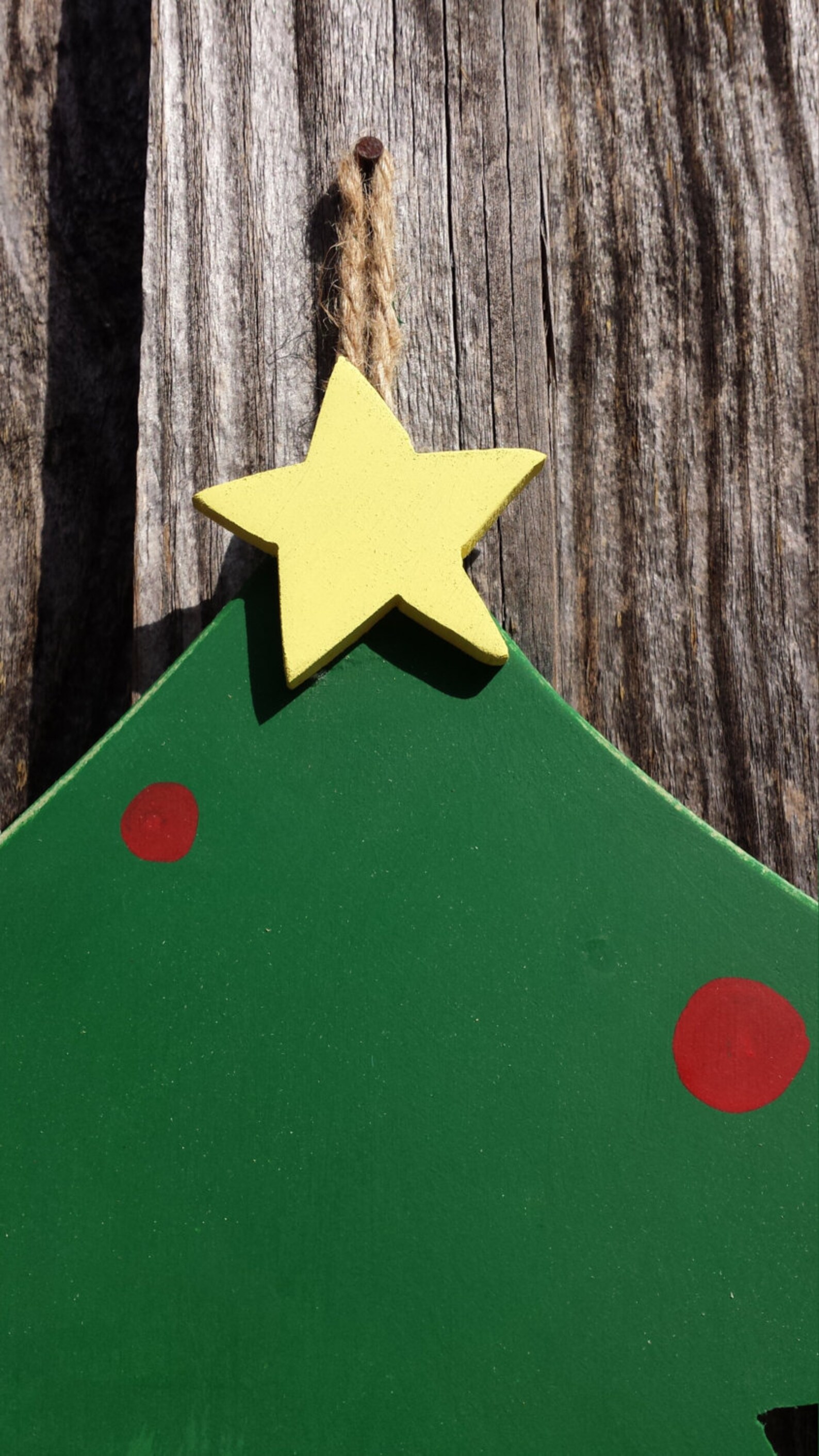 Wood Christmas Tree Door Hanger - Etsy