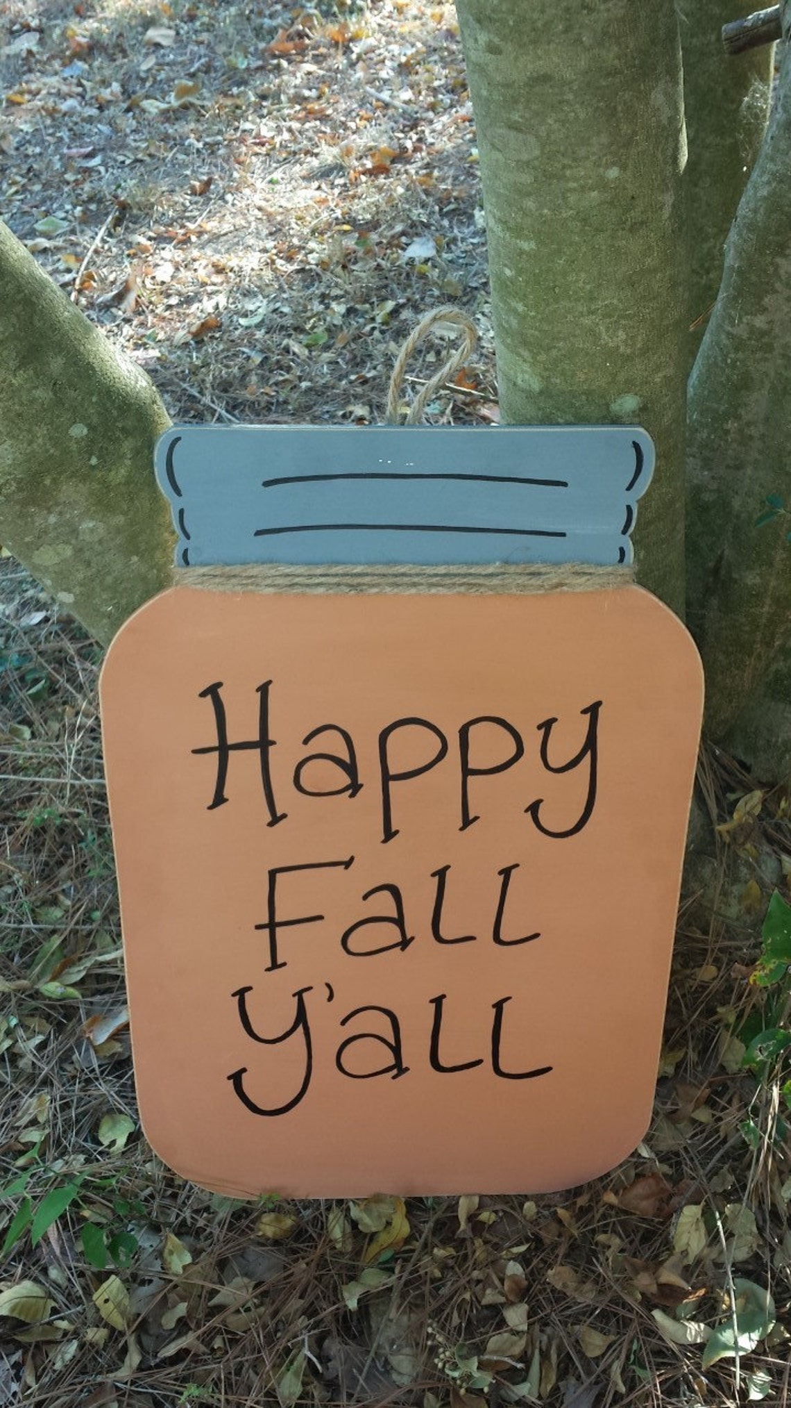 Fall Mason Jar Sign - Etsy