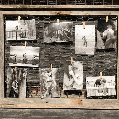 8 X 10 Barbed Wire Rustic Barnwood Barn Wood Frame Weathered - Etsy