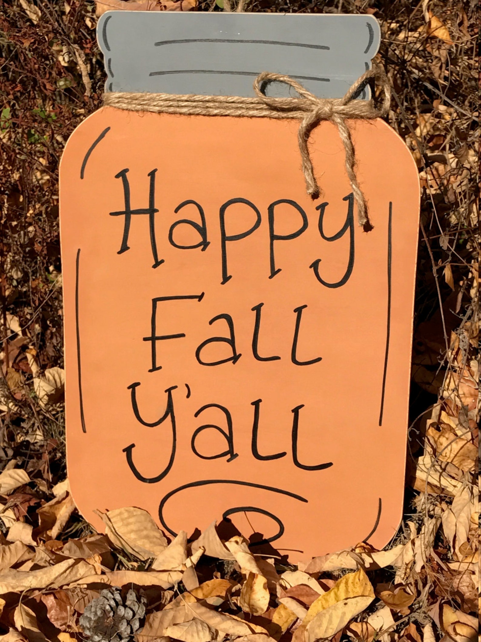 Fall Mason Jar Sign - Etsy