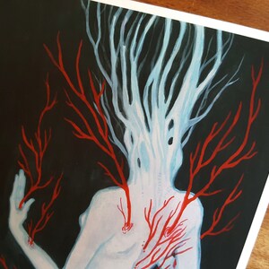 Red Veins / 5 X 7 Matte Fine Art Print / Strange / Surreal / Dark Art ...
