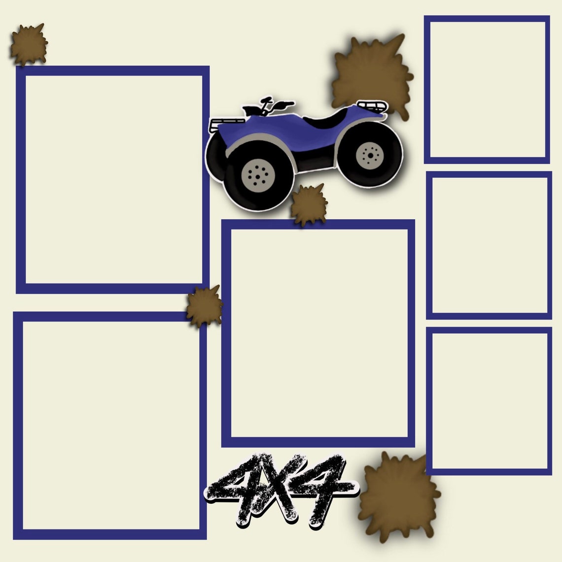 Fourwheelin - ATV - 2 Page Premade Scrapbook Layout - Fully Assembled ...
