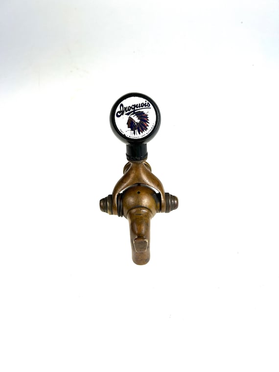 RARE Vintage Iroquois Indian Head Beer Tap 8 Ball With - Etsy