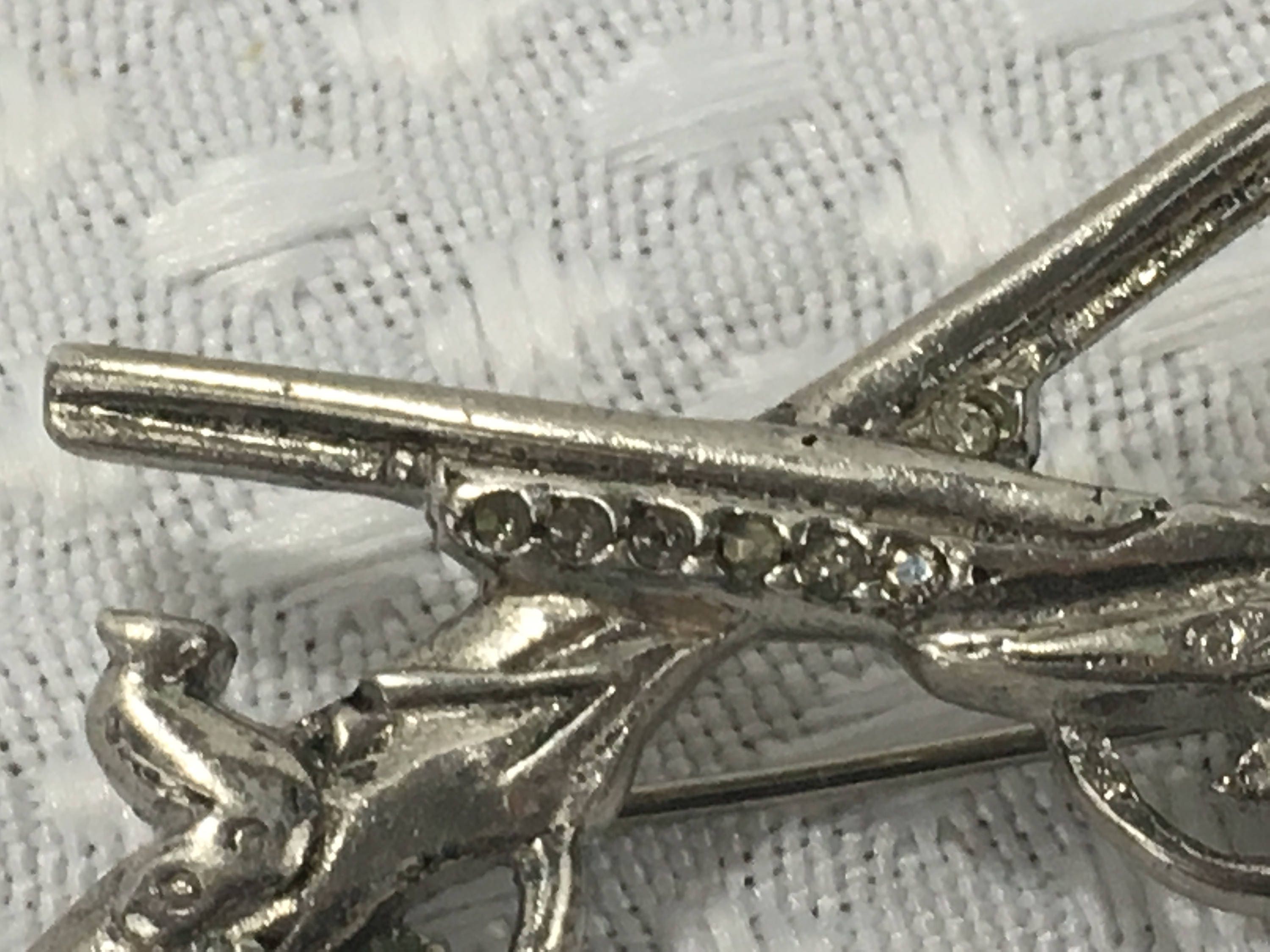 Vintage Sterling Silver Dueling Crossed Pistol Revolver Pin | Etsy