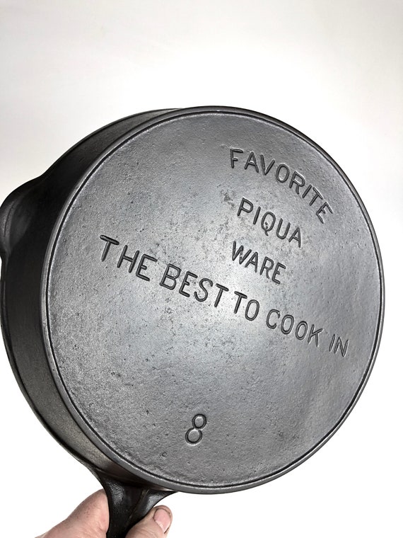 NICE Antique 8 Favorite Piqua Ware the Best to Cook in Cast | Etsy