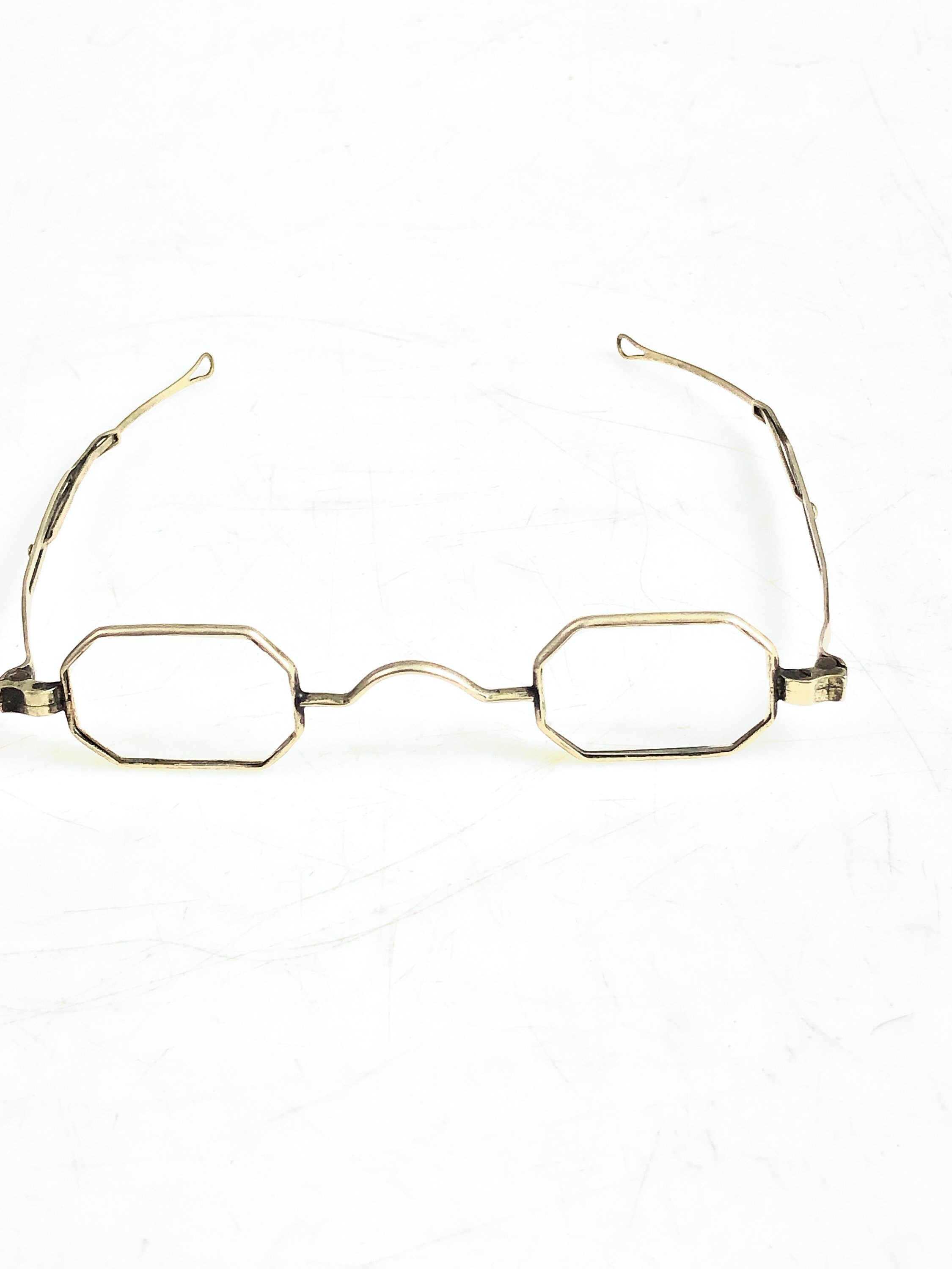 Antique Mid 1800's Eyeglasses Octagon Lenses Crank | Etsy