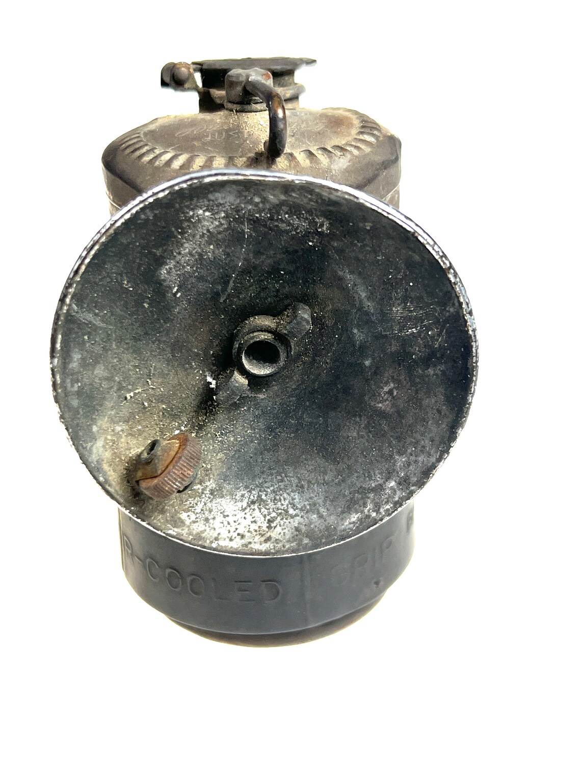 Antique Miners JUSTRITE STREAMLINED CARBIDE Lamp With Air Cooled Grip ...