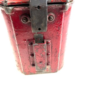 RARE Antique Grether Red Firefighter Fire Department Lantern Lamp Light ...