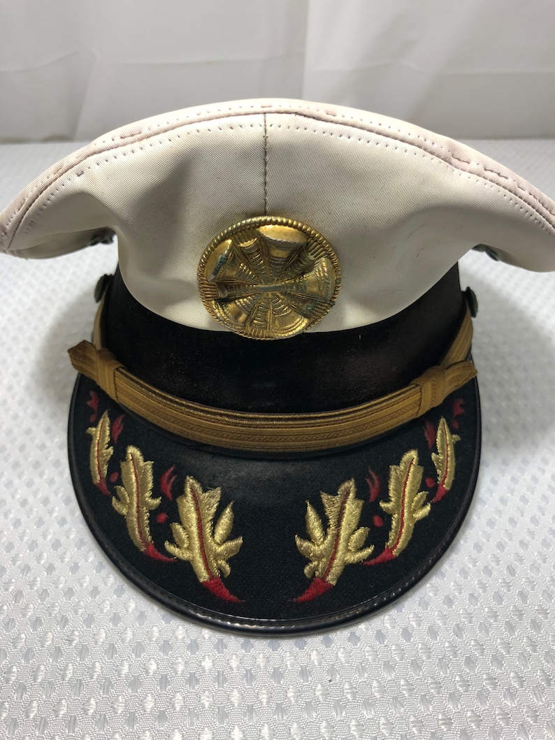 Vintage Fire Chief Dress Hat United Hatters Cap & Millinery - Etsy