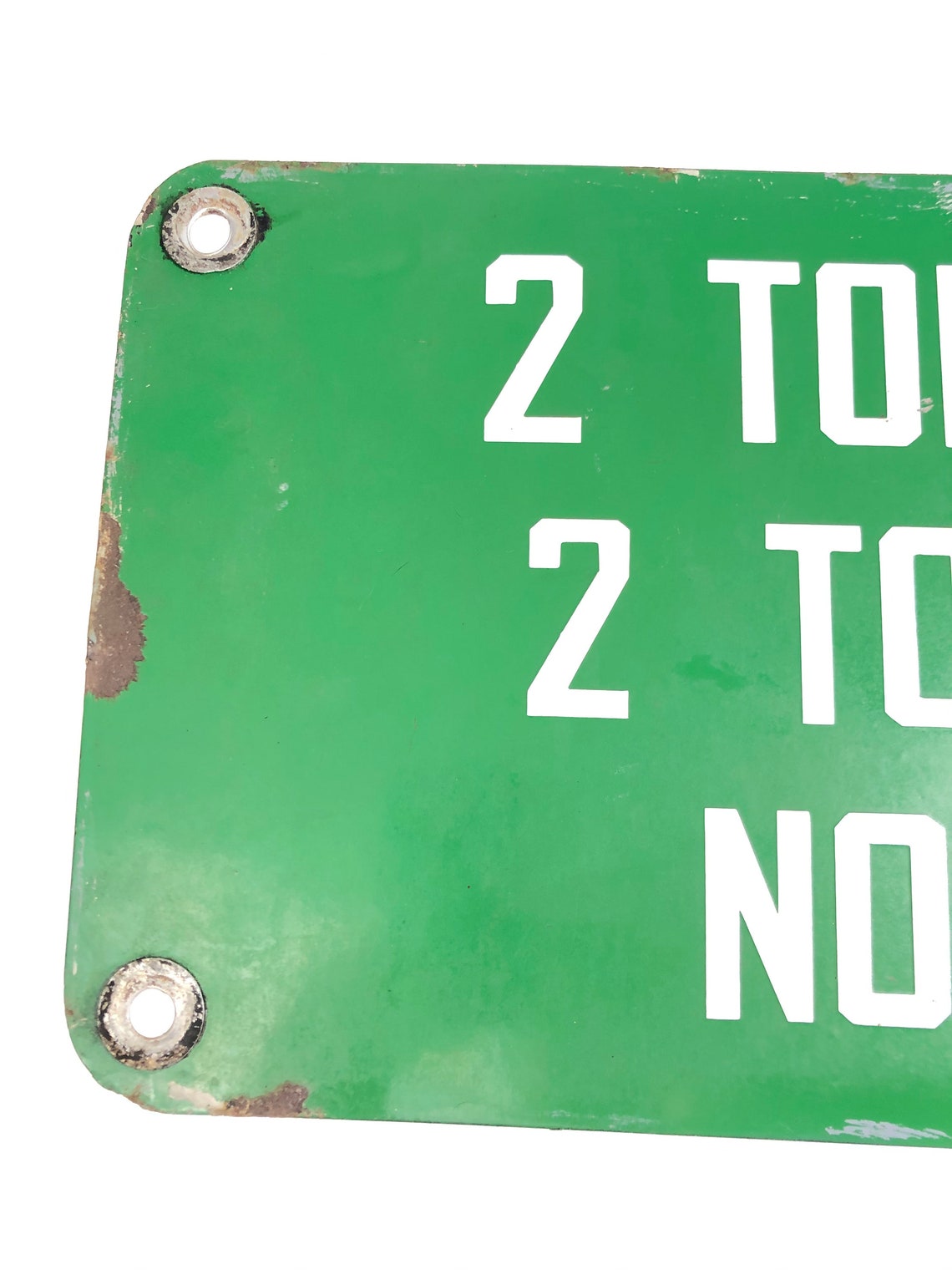 UNIQUE Industrial Porcelain Sign 2 Ton Crane Hook From - Etsy