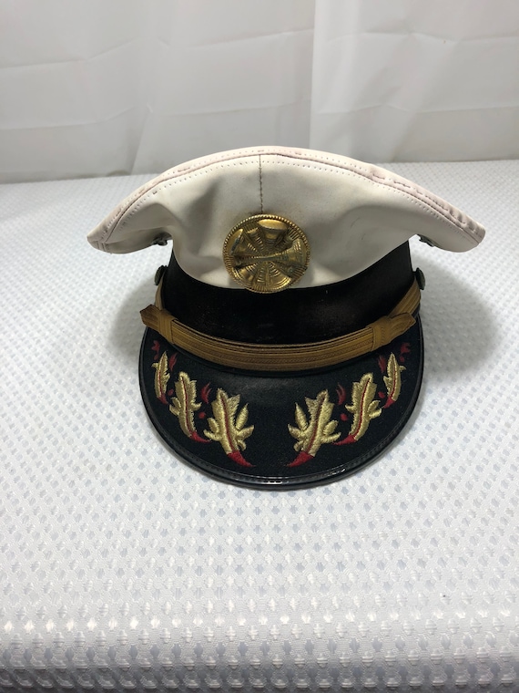 Vintage Fire Chief Dress Hat United Hatters Cap & Millinery | Etsy