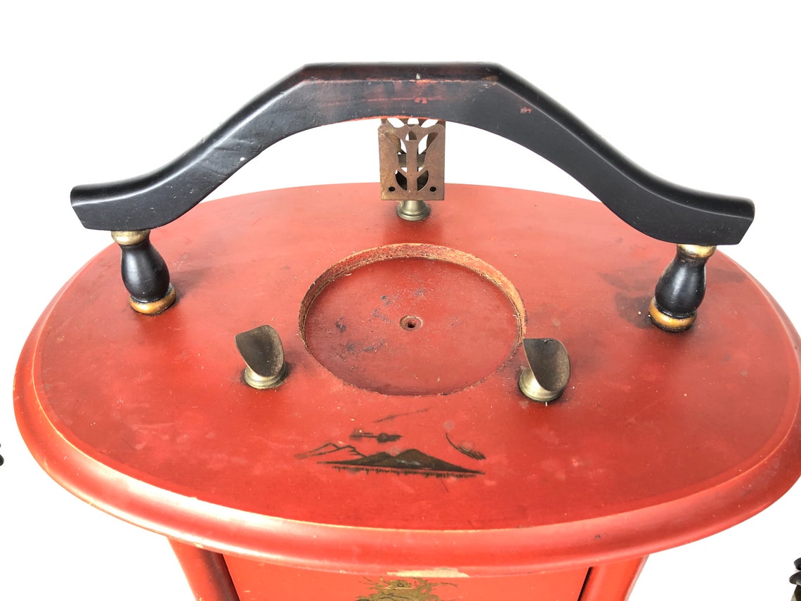 RARE 1910 1920 Antique Red Cushman Smoker Smoking Stand - Etsy