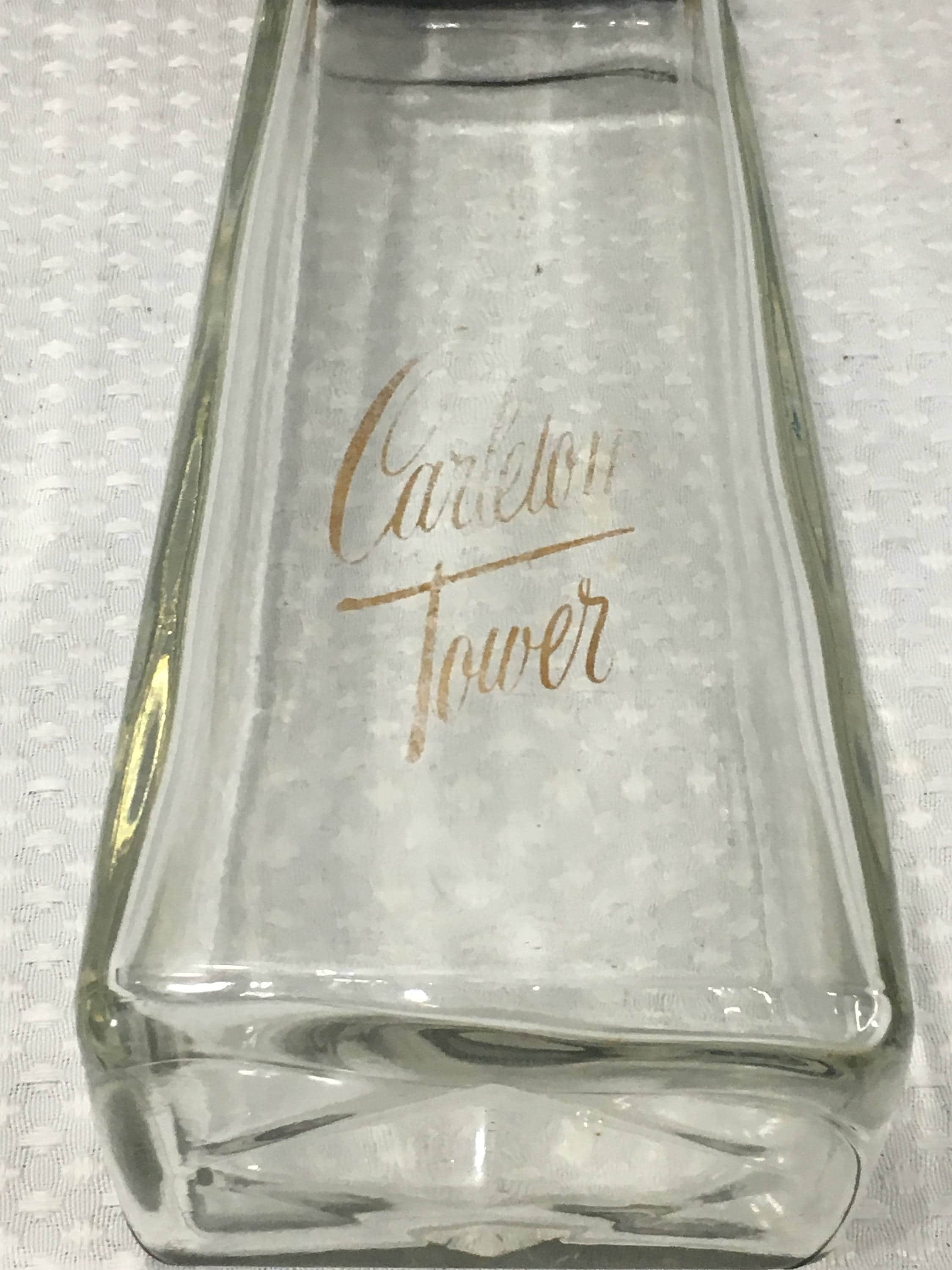 Vintage 1945 Hiram Walker & Sons Carleton Tower Canadian Whiskey Bottle ...