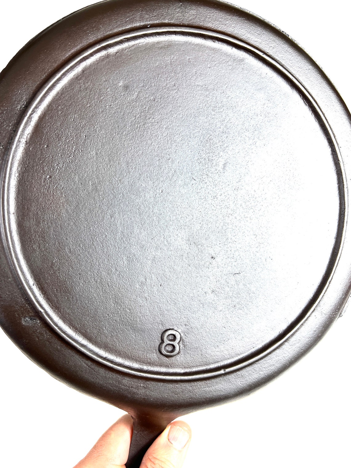 Antique Cast Iron 8 Griddle With Inset Heat Ring - Etsy