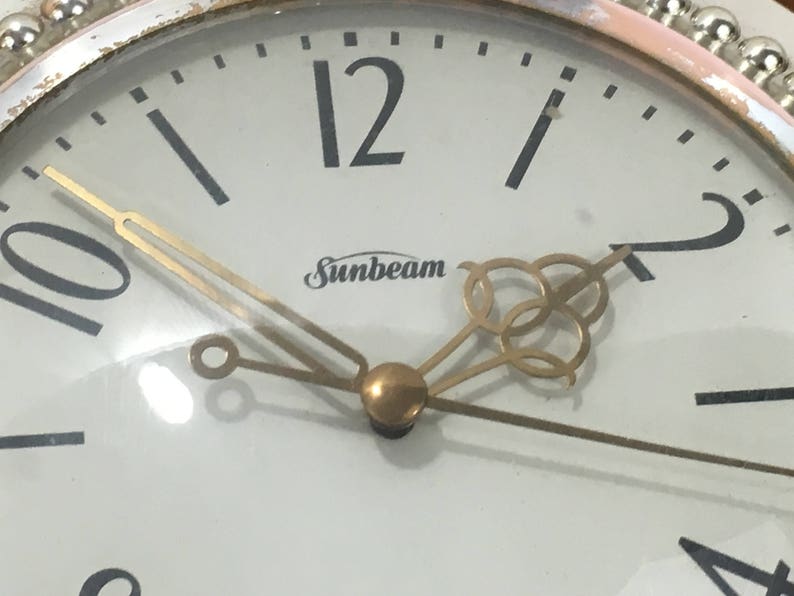 Vintage Electric Sunbeam Model A502 Wall Clock Retro - Etsy
