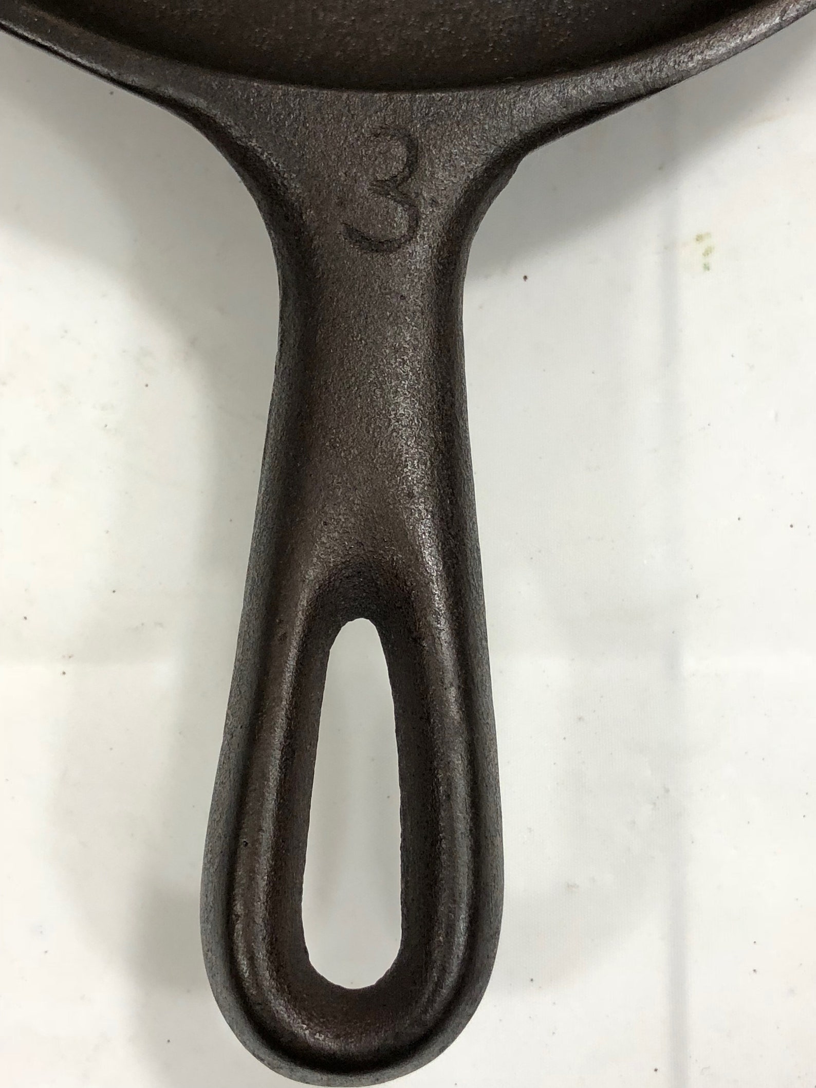 Vintage Unmarked Cast Iron Skillet No. 3 Heat Ring - Etsy
