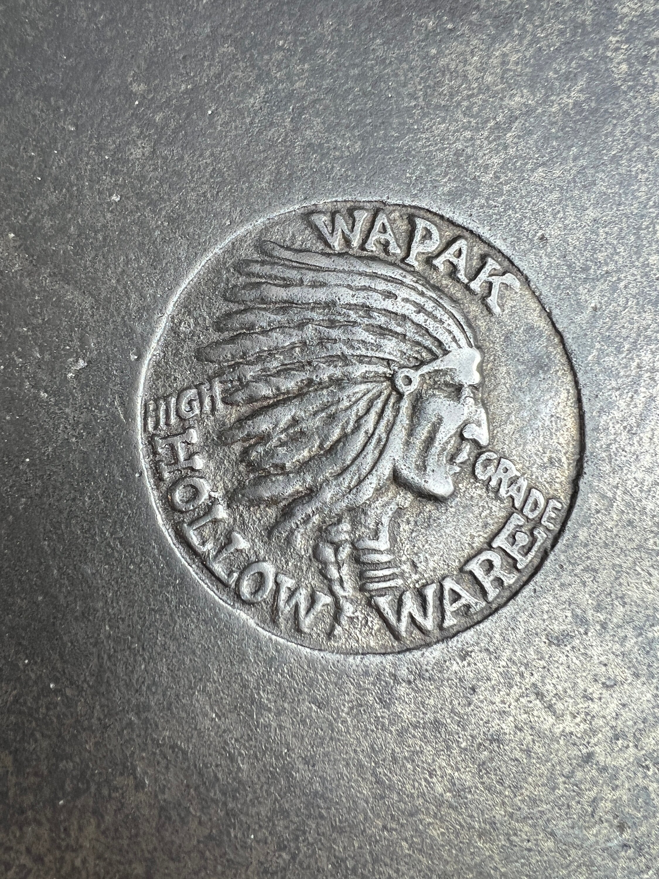 RARE Antique Wapak Indian Head Logo 7 Nickel Plated Cast Iron - Etsy