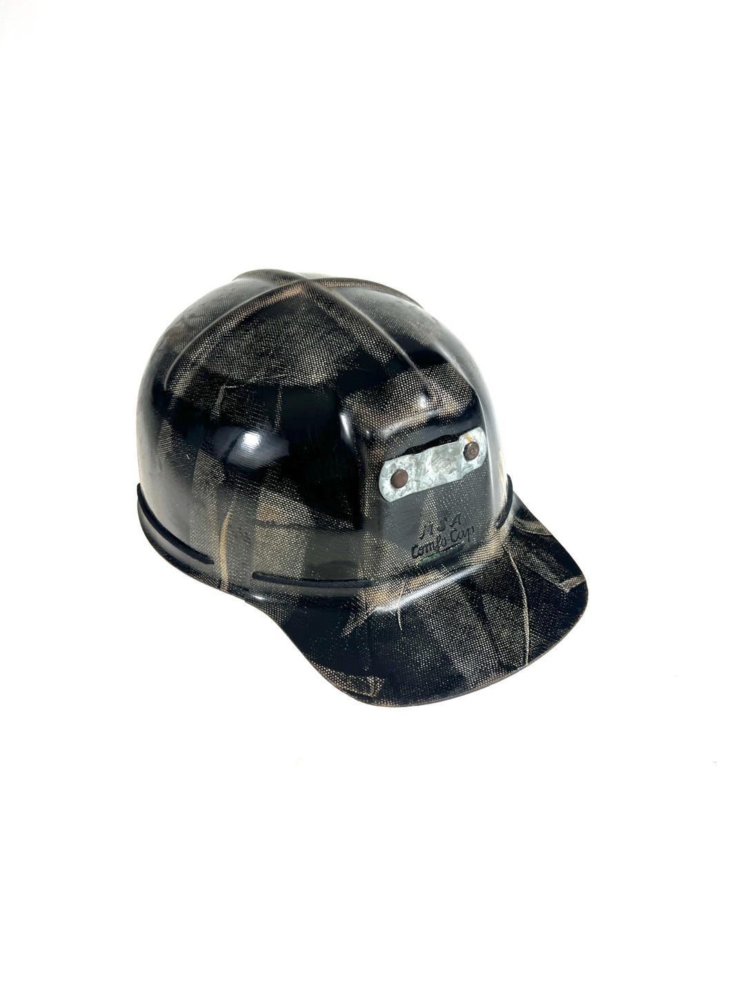 NICE Vintage MSA Comfo Cap Tiger Stripe Large L2 Low Vein Design Miners ...