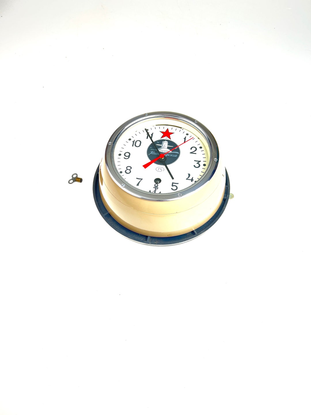 Vintage Russian Vostok Christopol Ship Submarine Wall Clock USSR Soviet ...