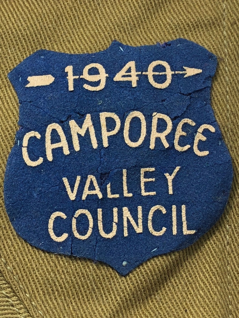 Old Boy Scout 1930-1940s Sash Rare Felt Valley Council | Etsy